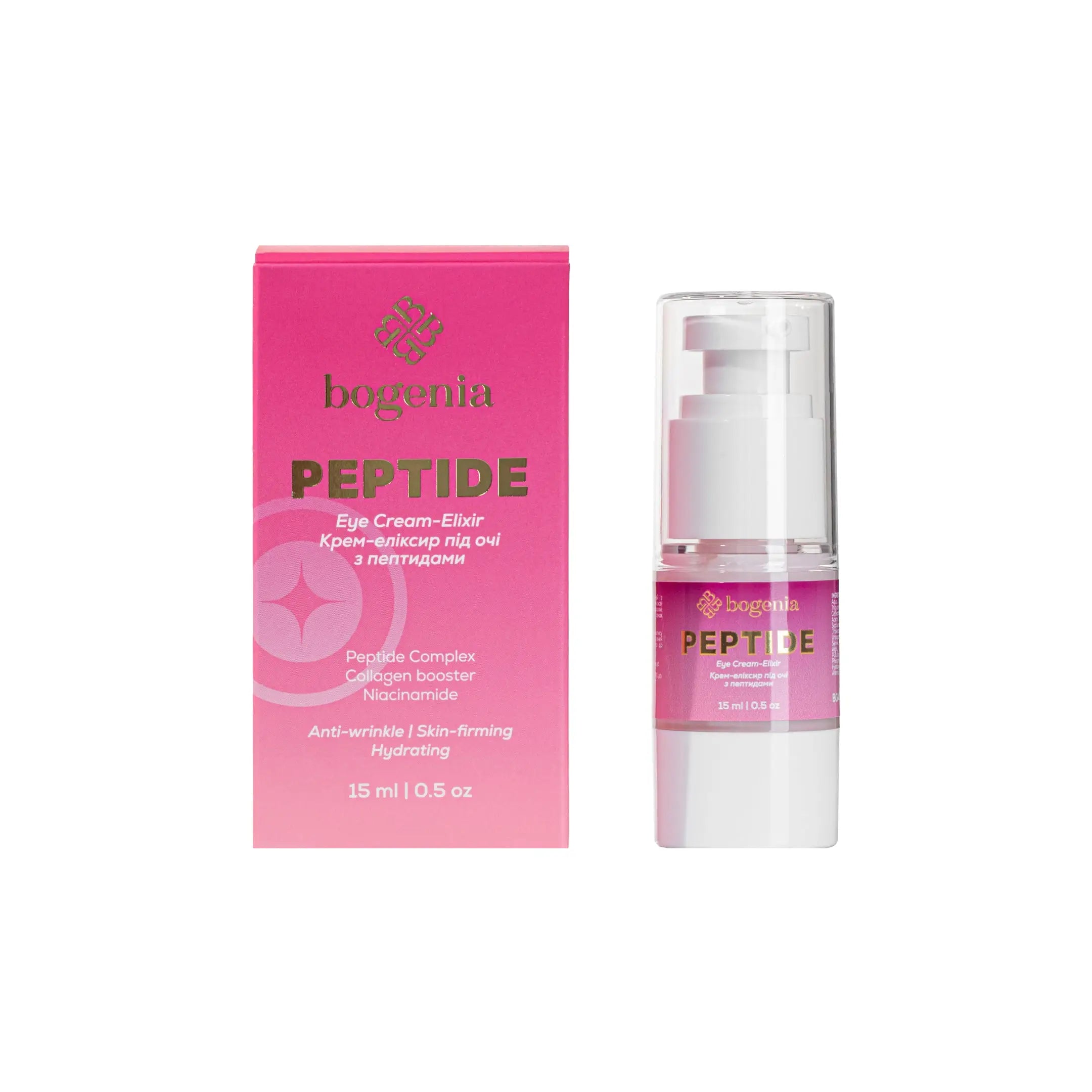 Крем-еліксир під очі з пептидами Peptide Eye Cream-Elixir Bogenia – Seya